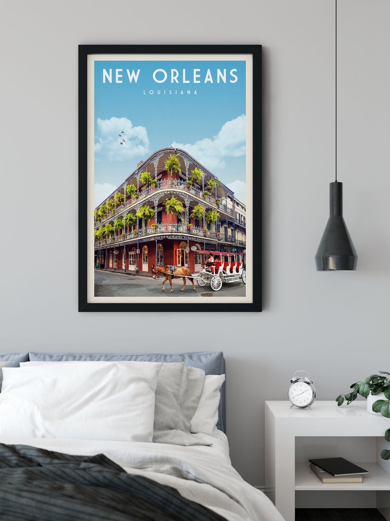 New Orleans Poster New Orleans Print New Orleans Wall Art - Etsy