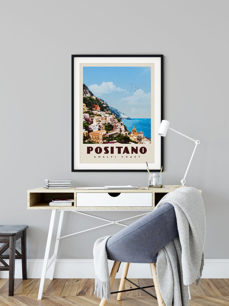 Positano Amalfi Coast Italy Print Italy Poster Positano - Etsy