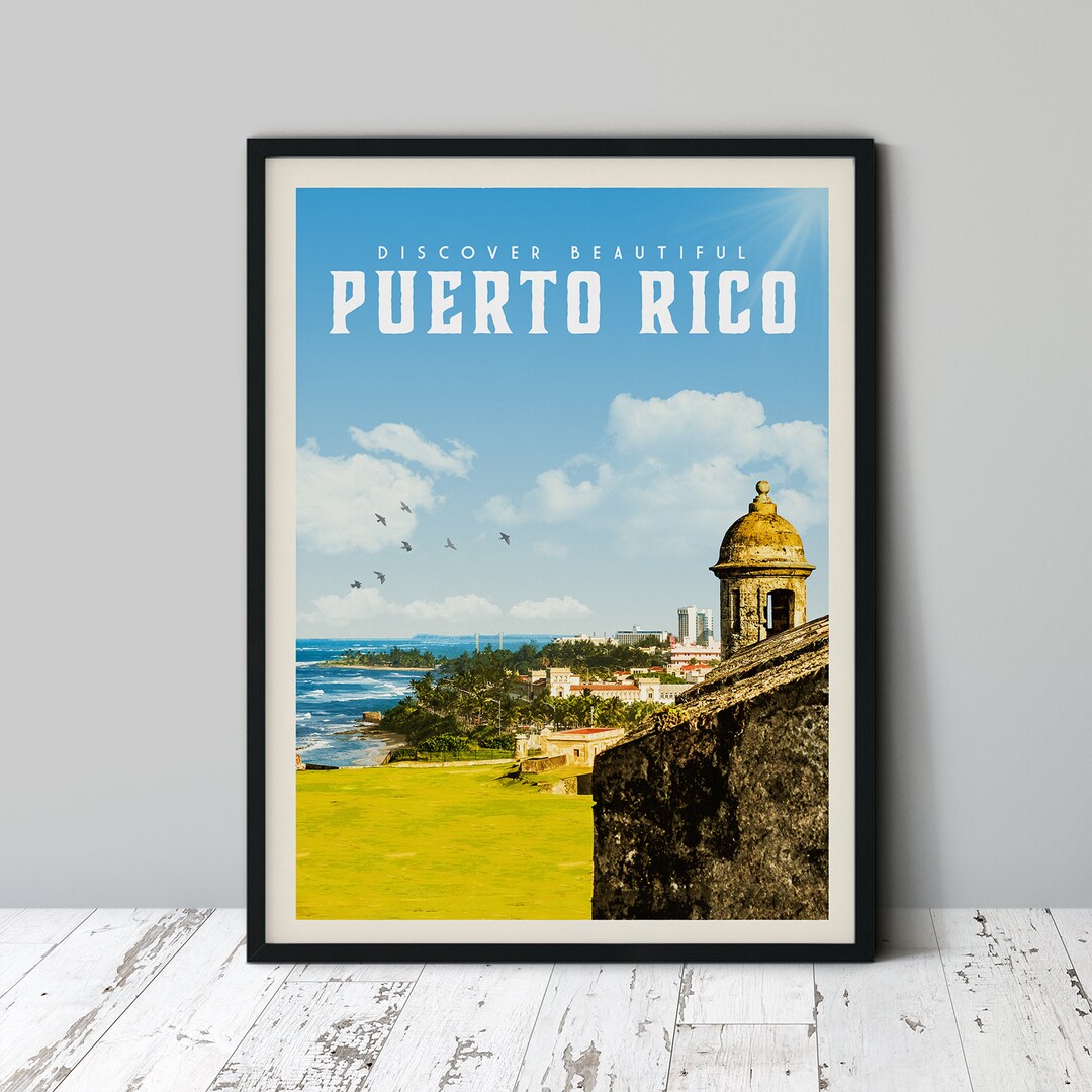 Puerto Rico Travel Poster Puerto Rico San Juan Art Print - Etsy