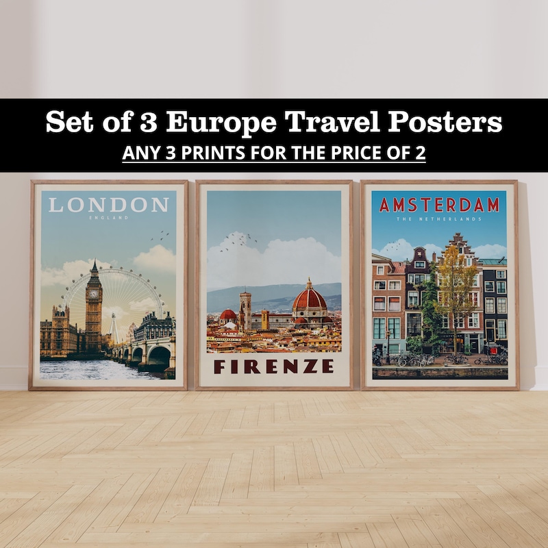 Vintage Travel Europe Art - Etsy