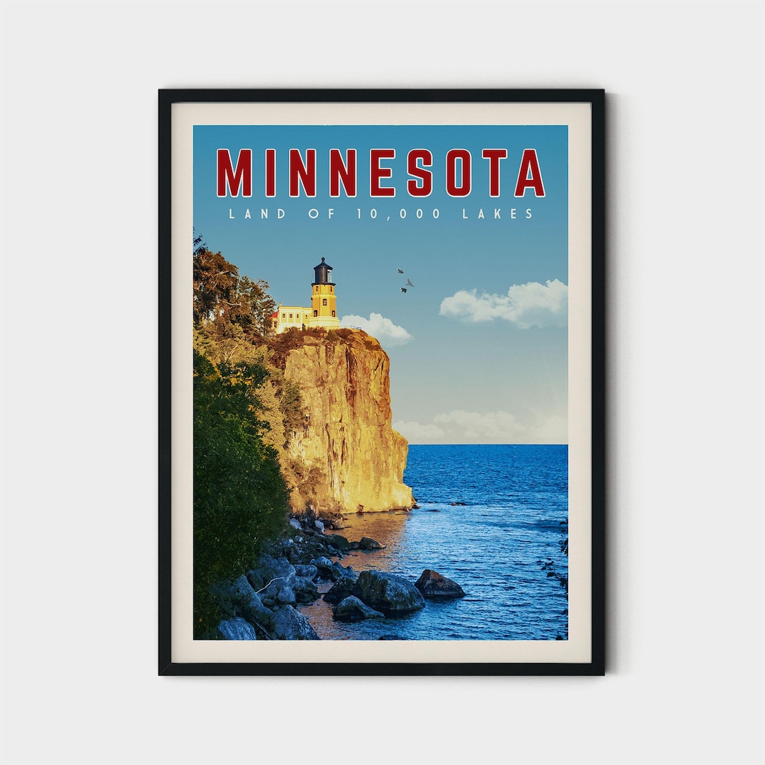 Minnesota Poster, Minnesota Framed Print, Minnesota Wall Art, Minnesota ...