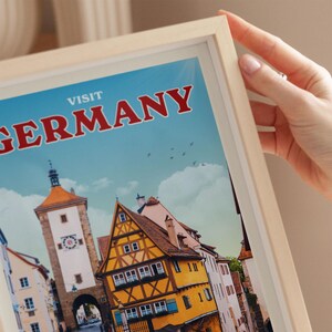 Germany Vintage Poster, Germany Travel Wall Decor, Germany Wall Art ...