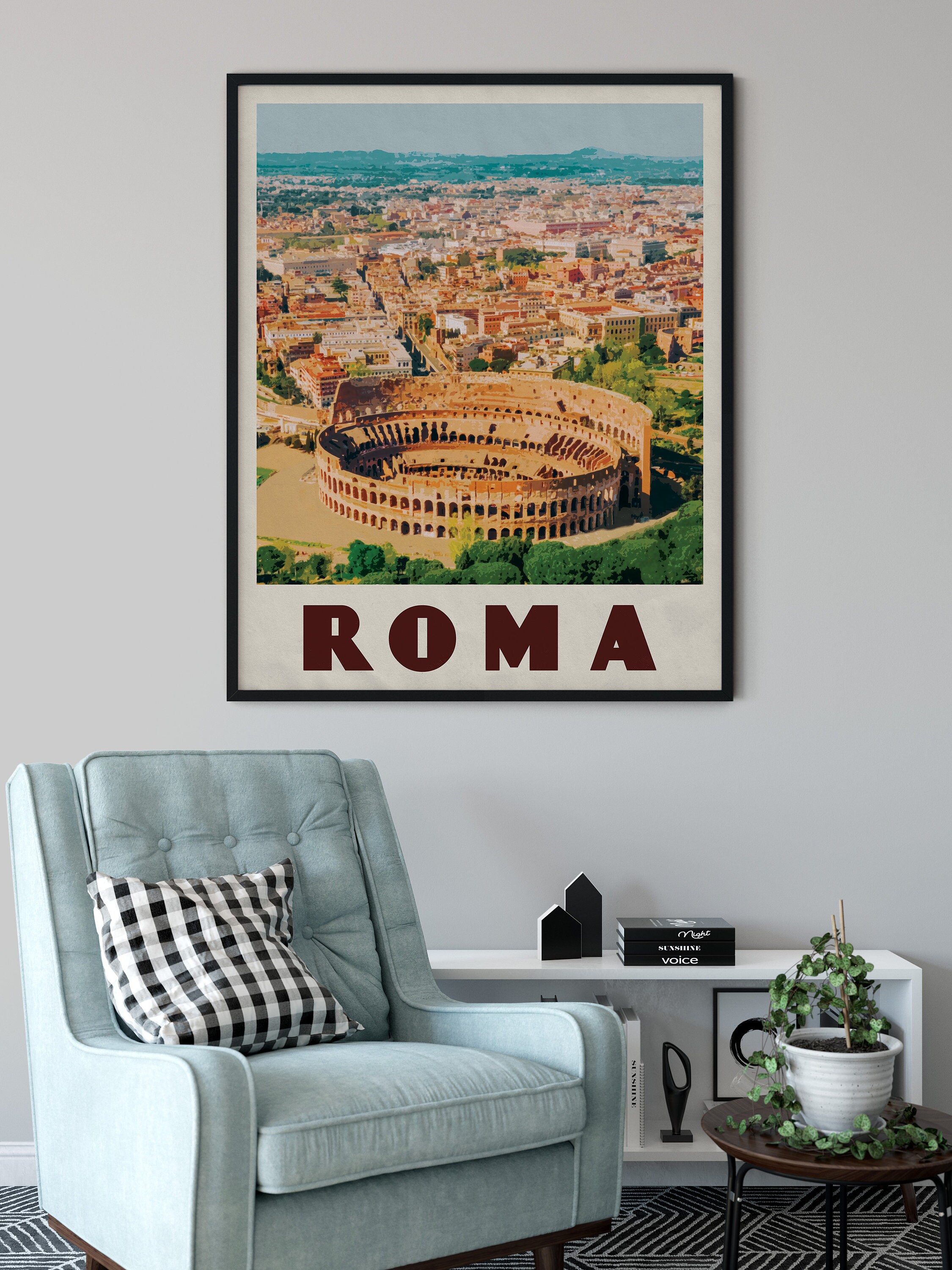 Rome Wall Decor Rome Wall Art Rome Print Italy Wall Art | Etsy