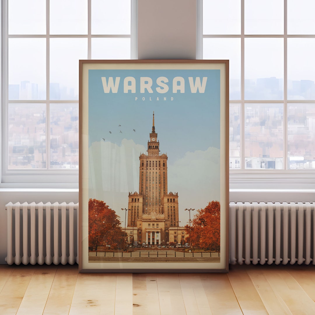 Warsaw Poster, Poland Poster, Warsaw Print, Poland Art Print, Warsaw ...