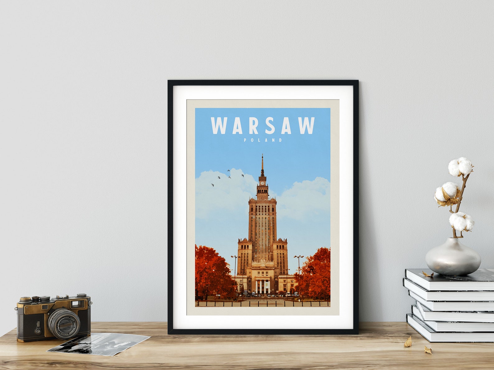 Warsaw Poster Poland Poster Warsaw Print Poland Art Print | Etsy