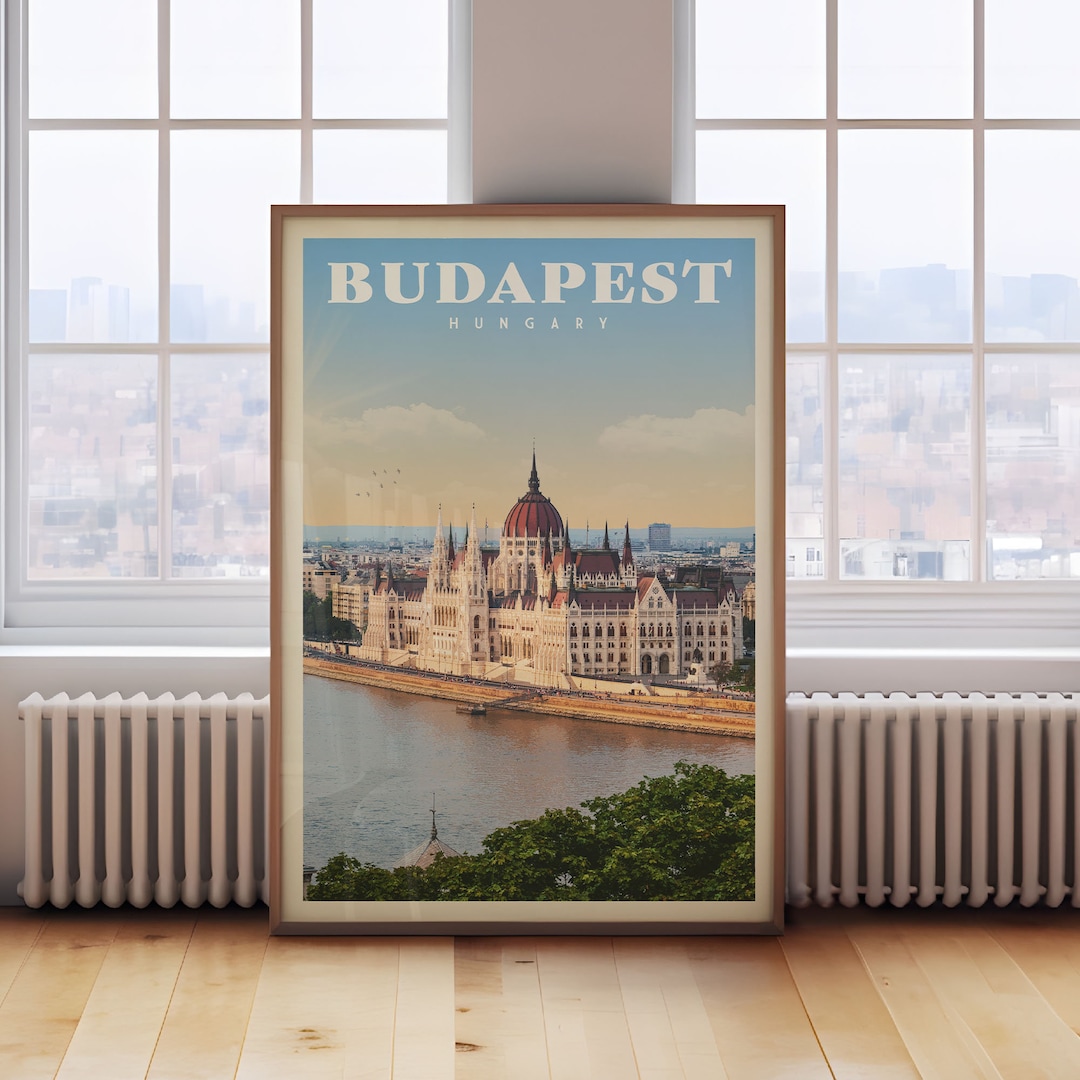 Budapest Vintage Poster, Budapest Print, Budapest Travel Wall Decor ...