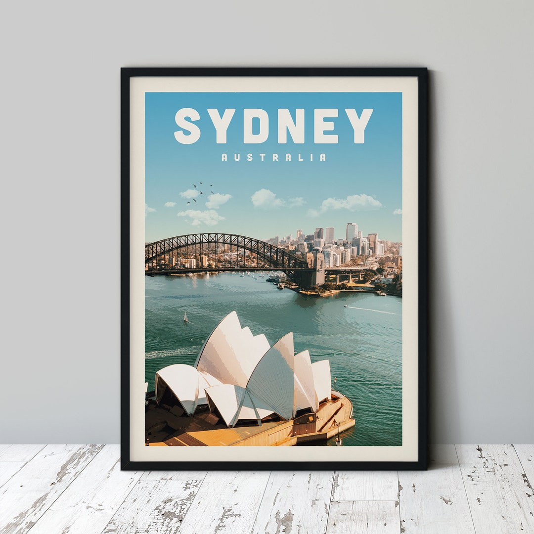 Sydney Australia Poster Sydney Print Sydney Opera House Wall - Etsy