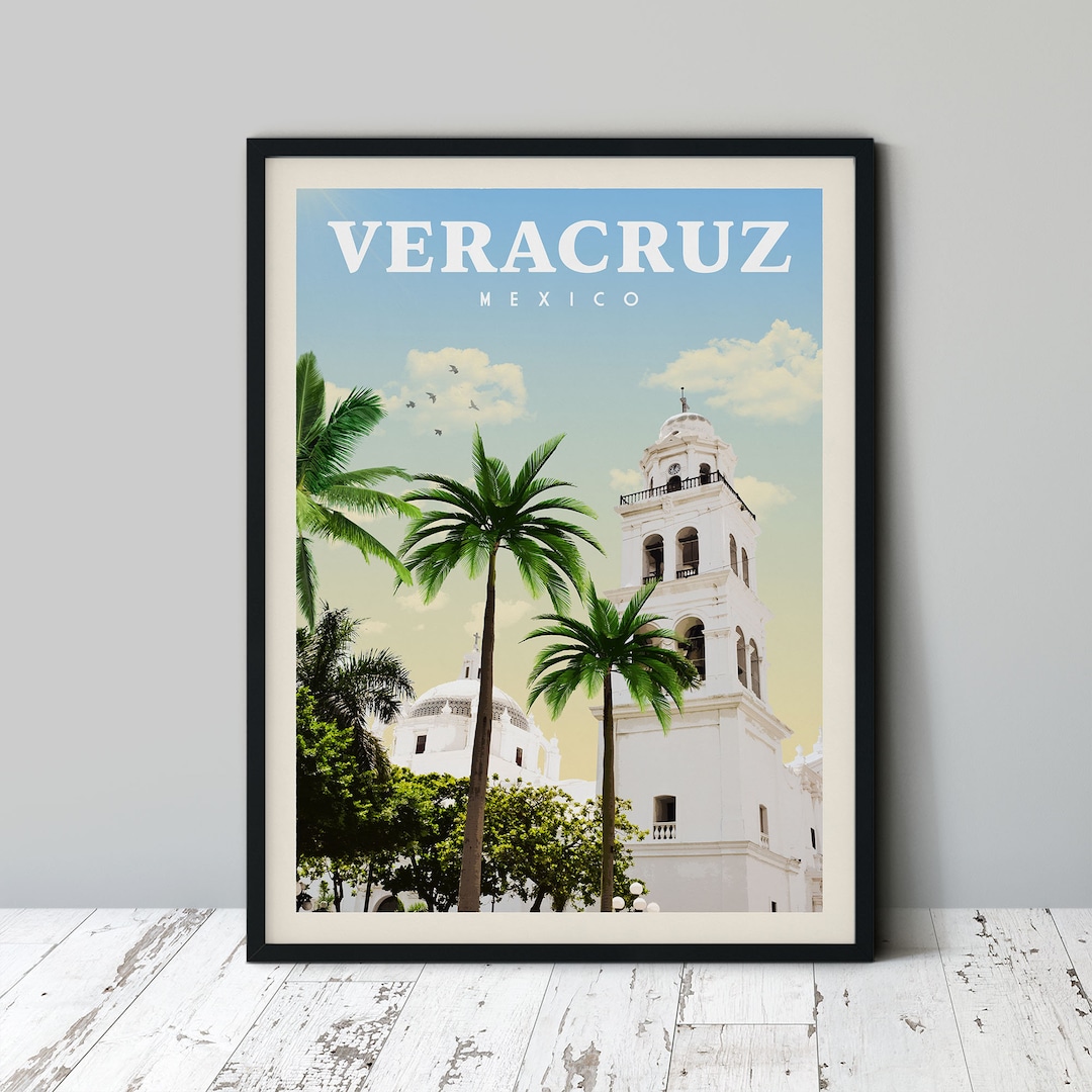 Veracruz Mexico Travel Poster Veracruz Print Veracruz Wall - Etsy