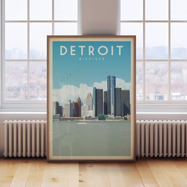 Detroit Poster - Etsy