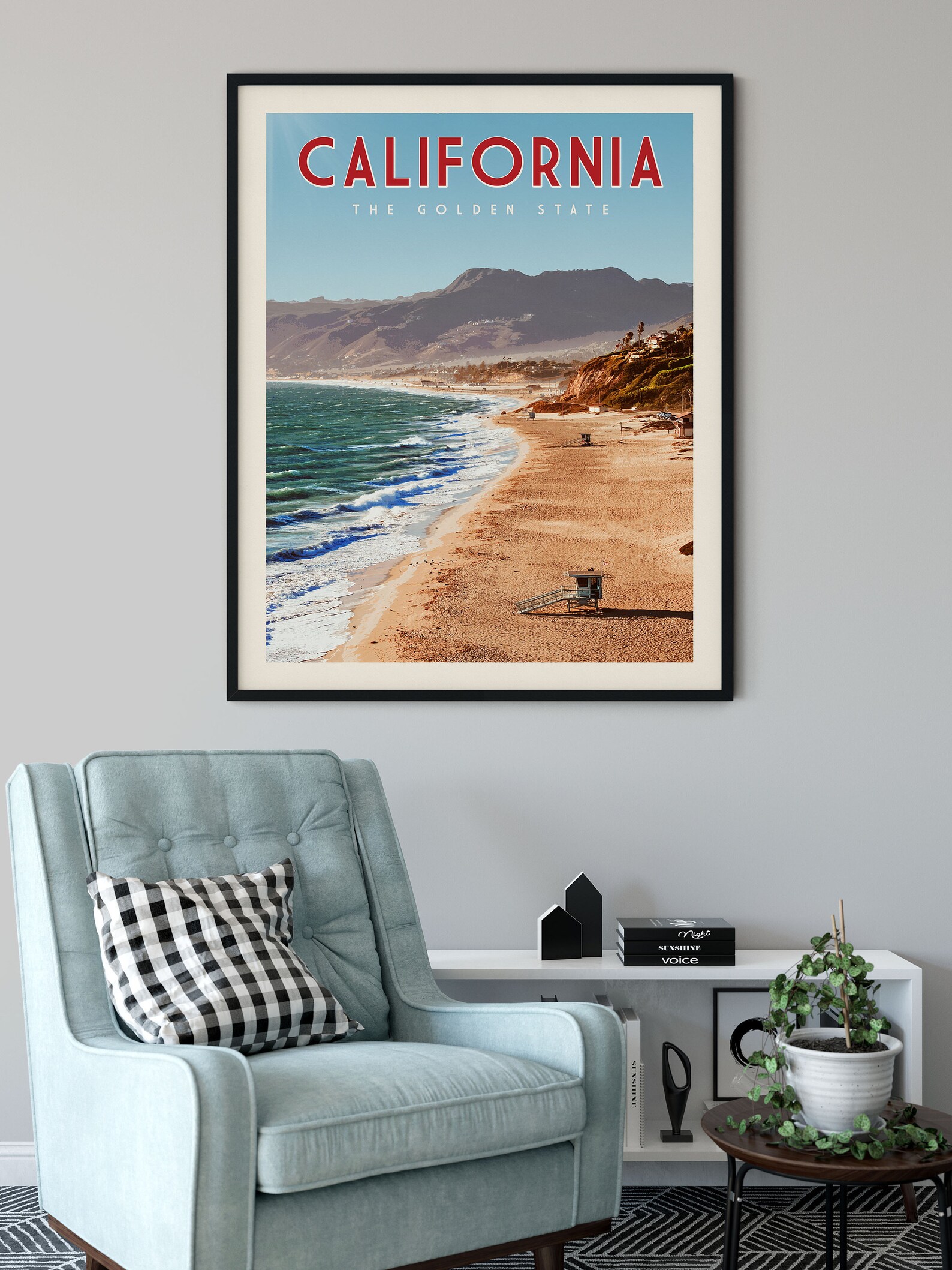 California Poster California Wall Art California Art Print - Etsy