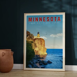 Minnesota Poster, Minnesota Framed Print, Minnesota Wall Art, Minnesota ...
