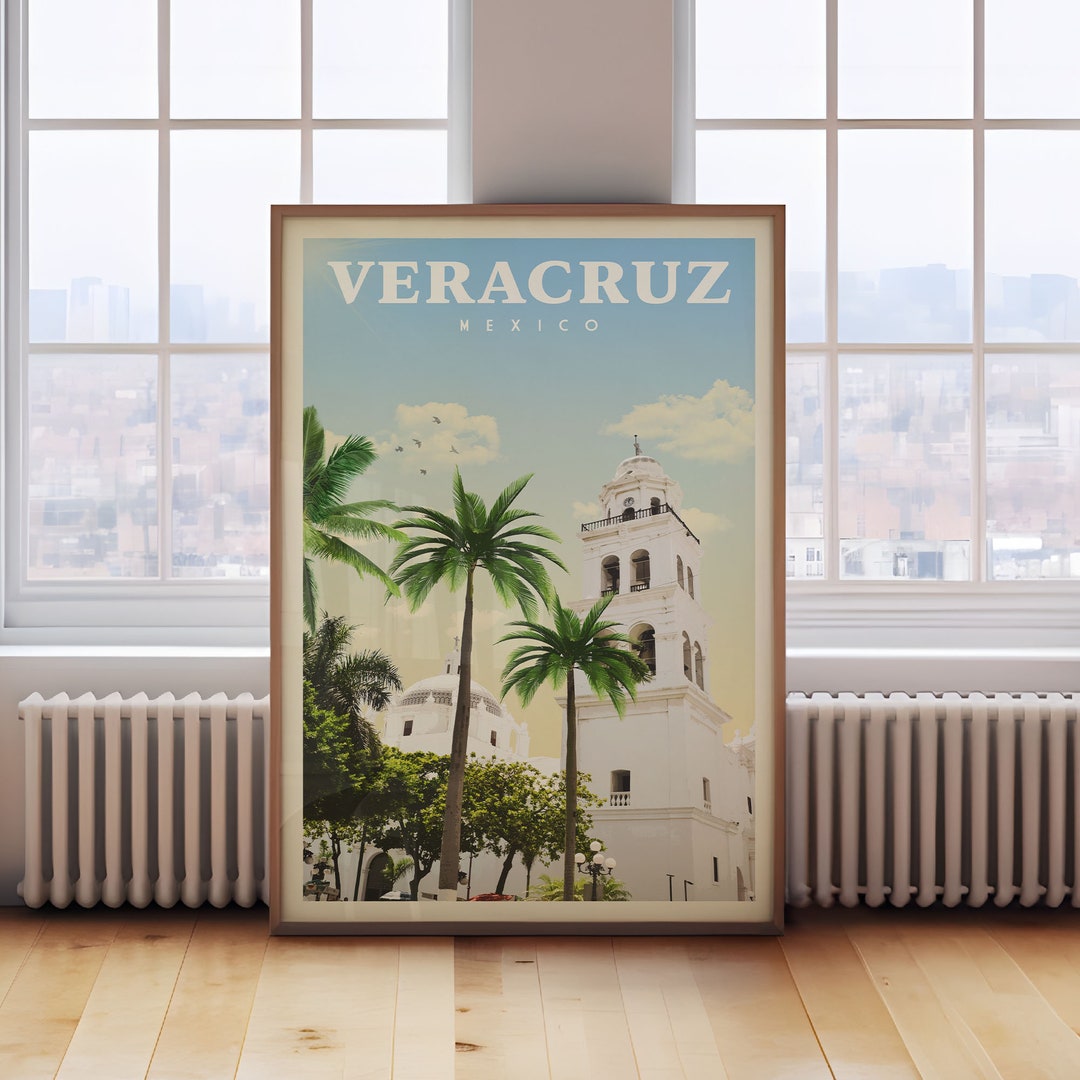 Veracruz Mexico Travel Poster, Veracruz Print, Veracruz Wall Art ...