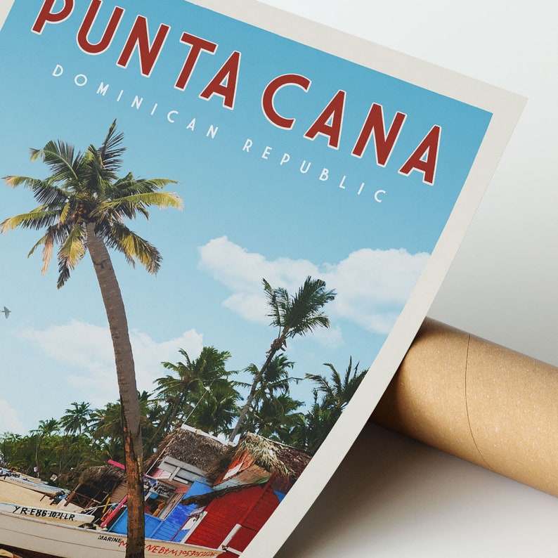 Punta Cana Travel Poster Punta Cana Art Print Punta Cana - Etsy