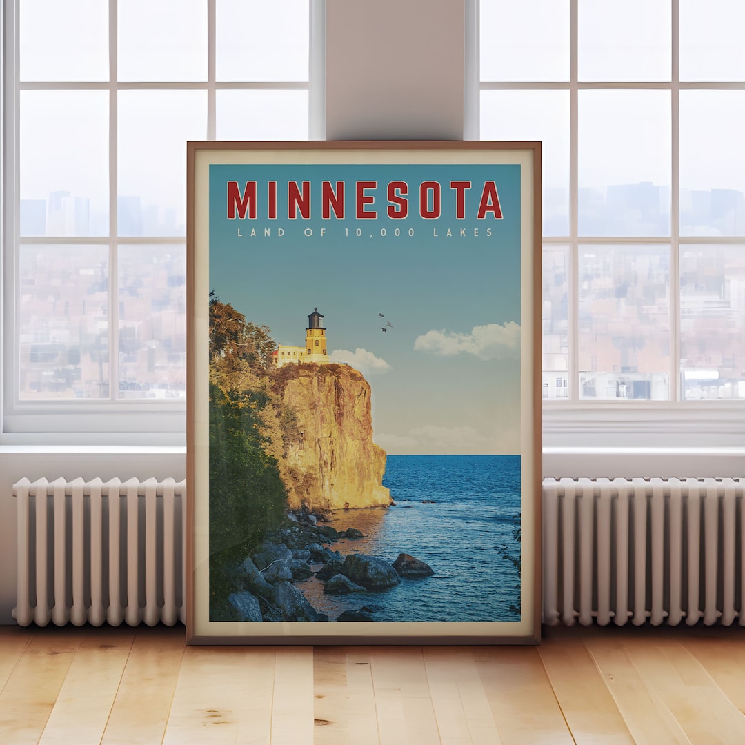 Minnesota Poster, Minnesota Framed Print, Minnesota Wall Art, Minnesota ...