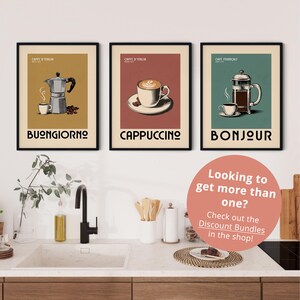 Cafe Con Leche Coffee Poster, Kitchen Coffee Bar Art Print, Coffee Bar ...