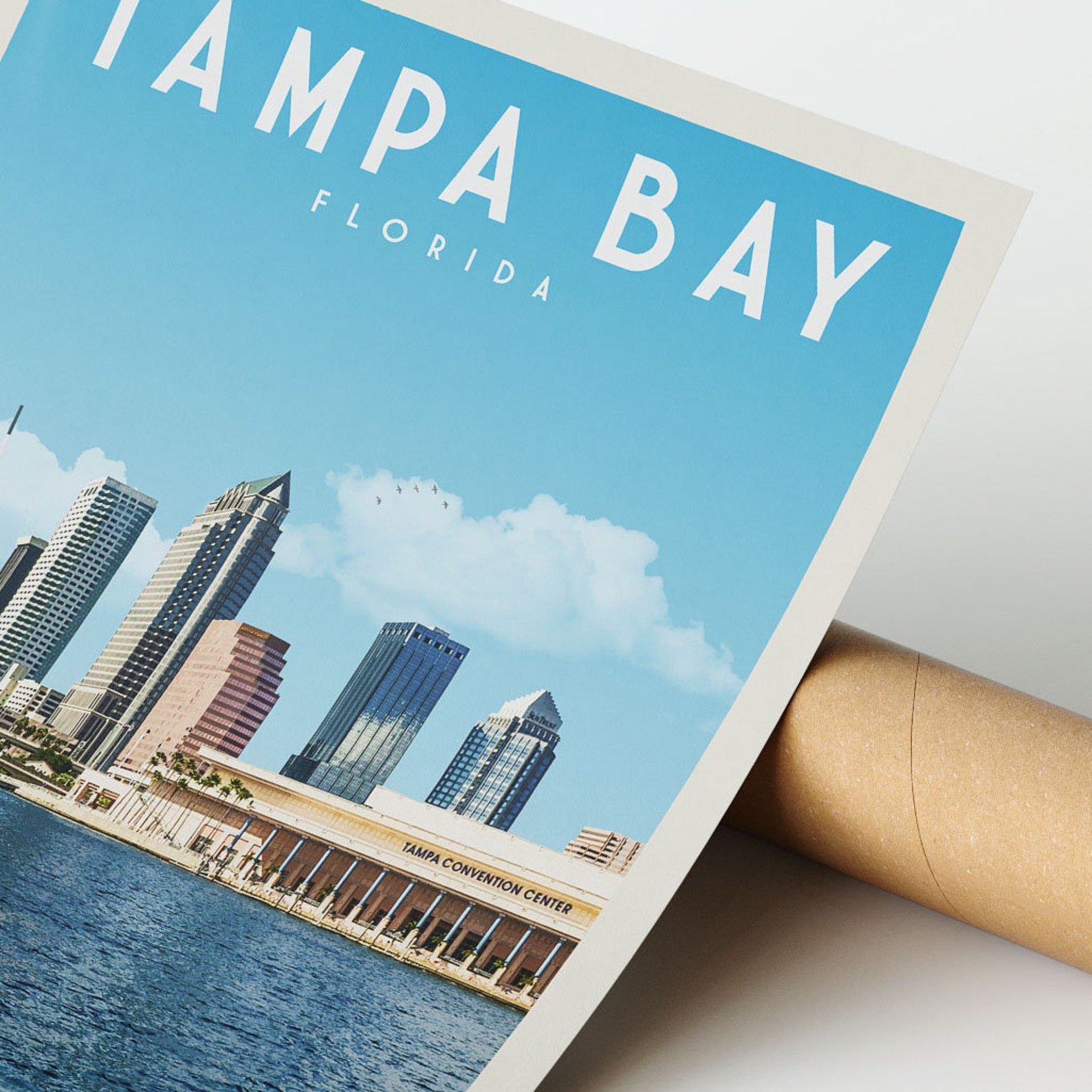 Tampa Bay Florida Poster Tampa Wall Art Vintage Tampa Bay - Etsy