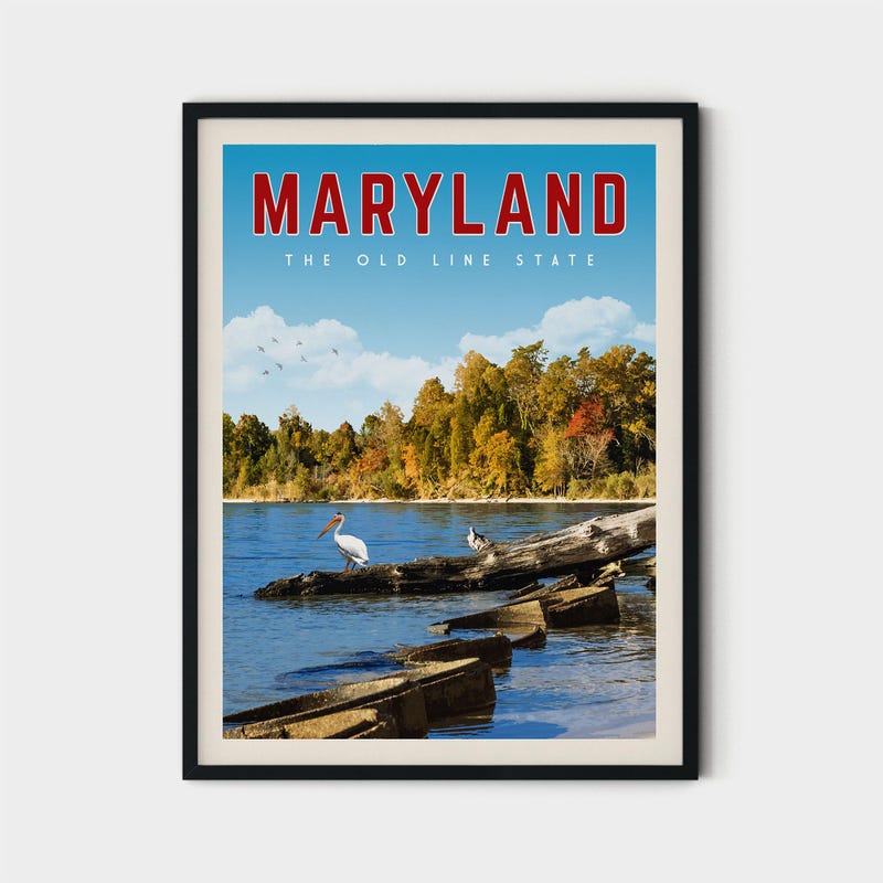 Maryland Wall Art - Etsy