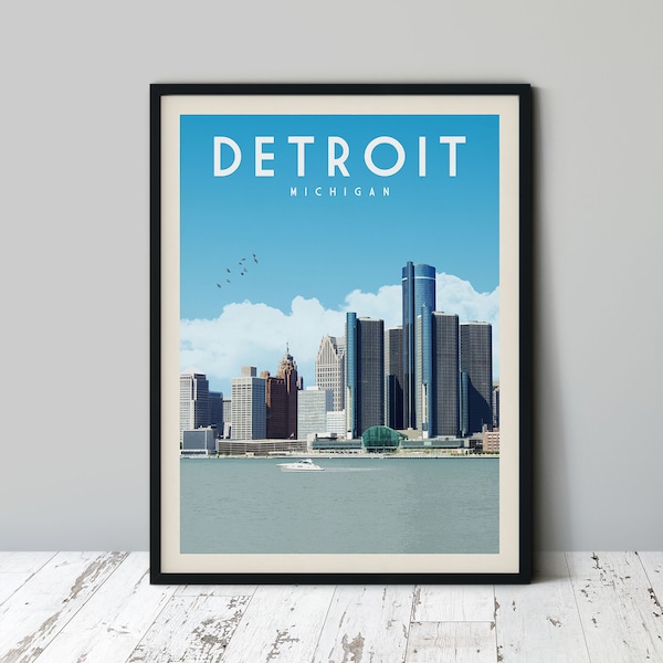 Detroit Poster - Etsy