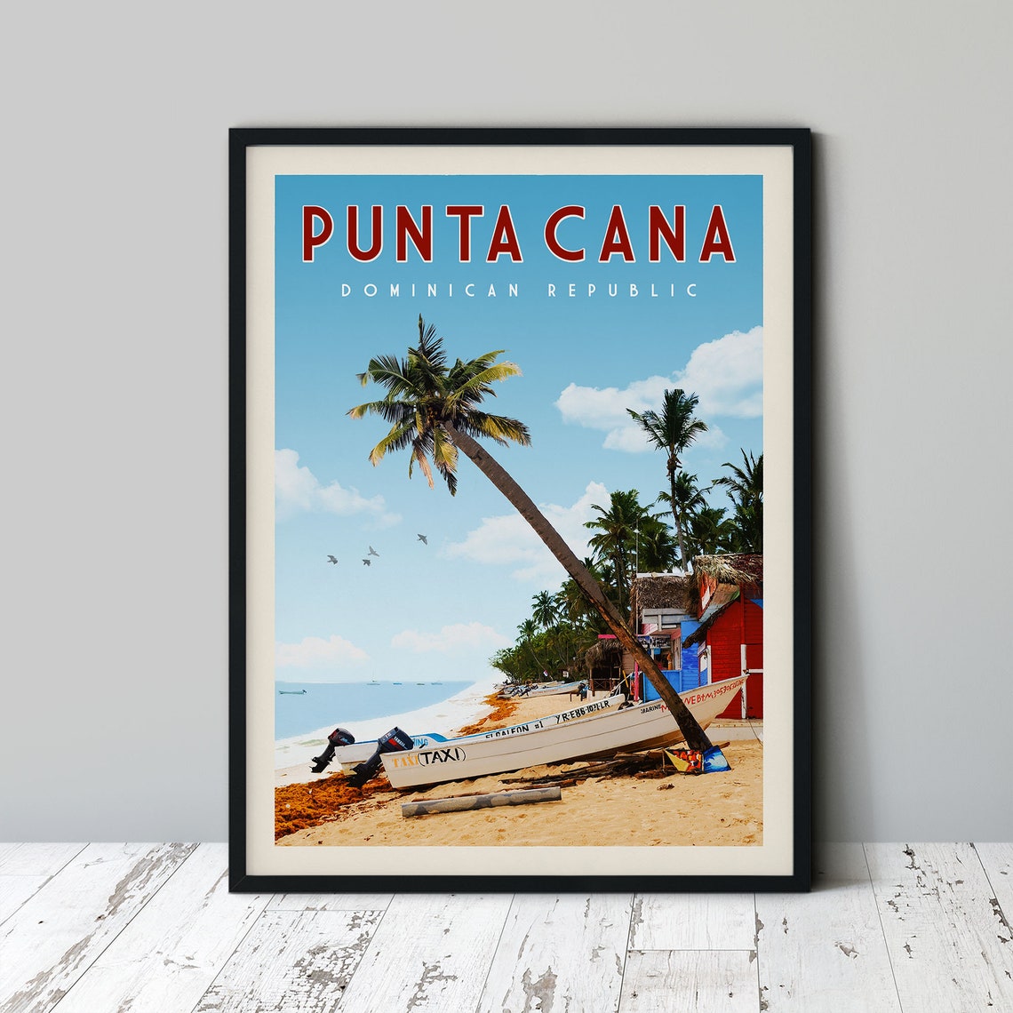 Punta Cana Travel Poster Punta Cana Art Print Punta Cana - Etsy