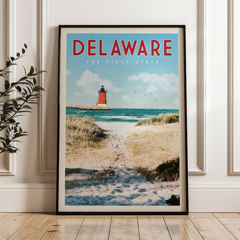 Delaware Poster - Etsy