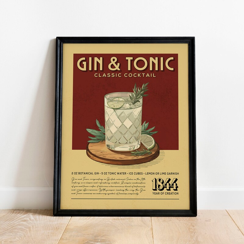 Gin Poster - Etsy