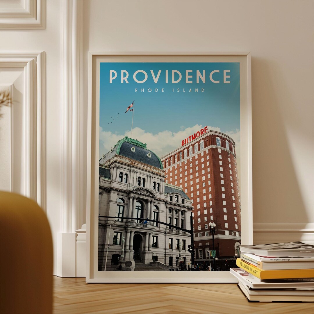 Providence Poster, Providence Wall Art Print | Vintage Rhode Island ...