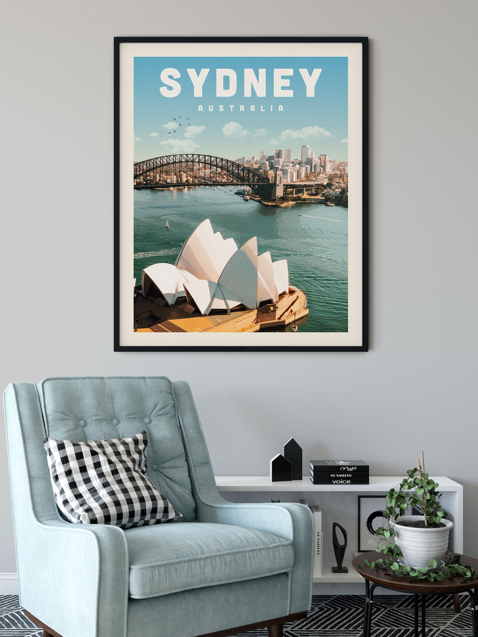 Sydney Australia Poster Sydney Print Sydney Opera House Wall - Etsy