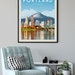 Portland Bridges Poster Portland Neighborhood Wall Art - Etsy