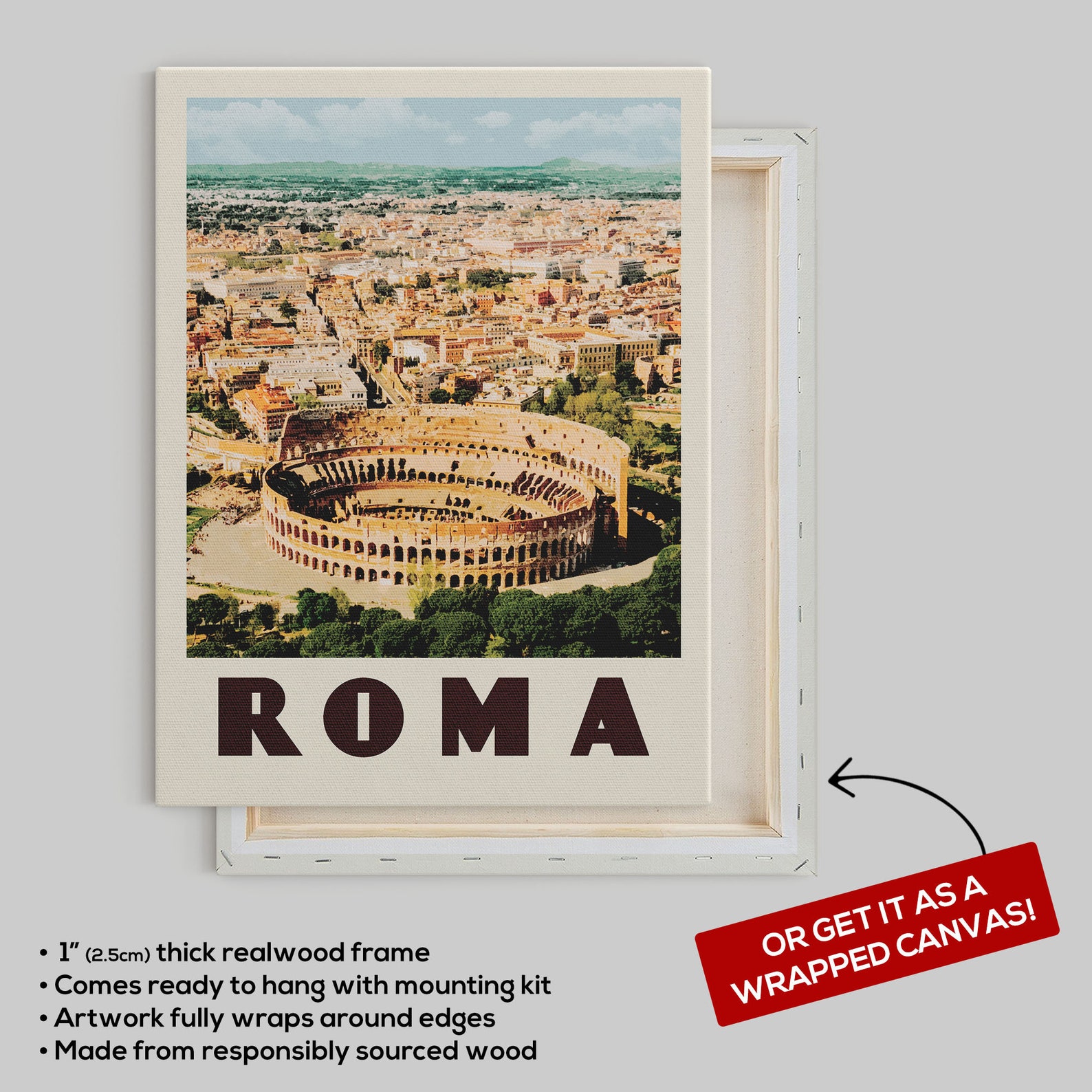 Rome Wall Decor Rome Wall Art Rome Print Italy Wall Art | Etsy