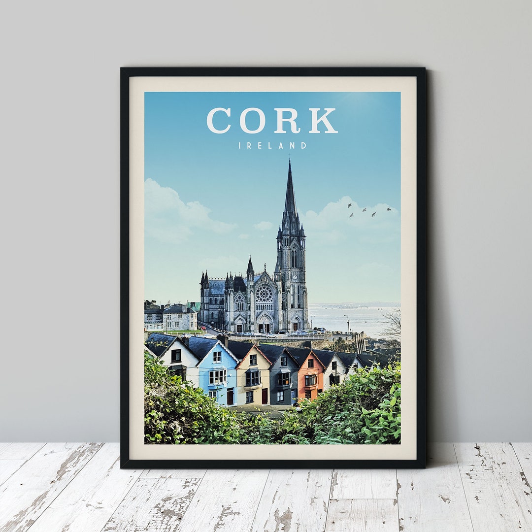 Cork Ireland Print Cork Travel Poster Cork Bridge Wall Art - Etsy