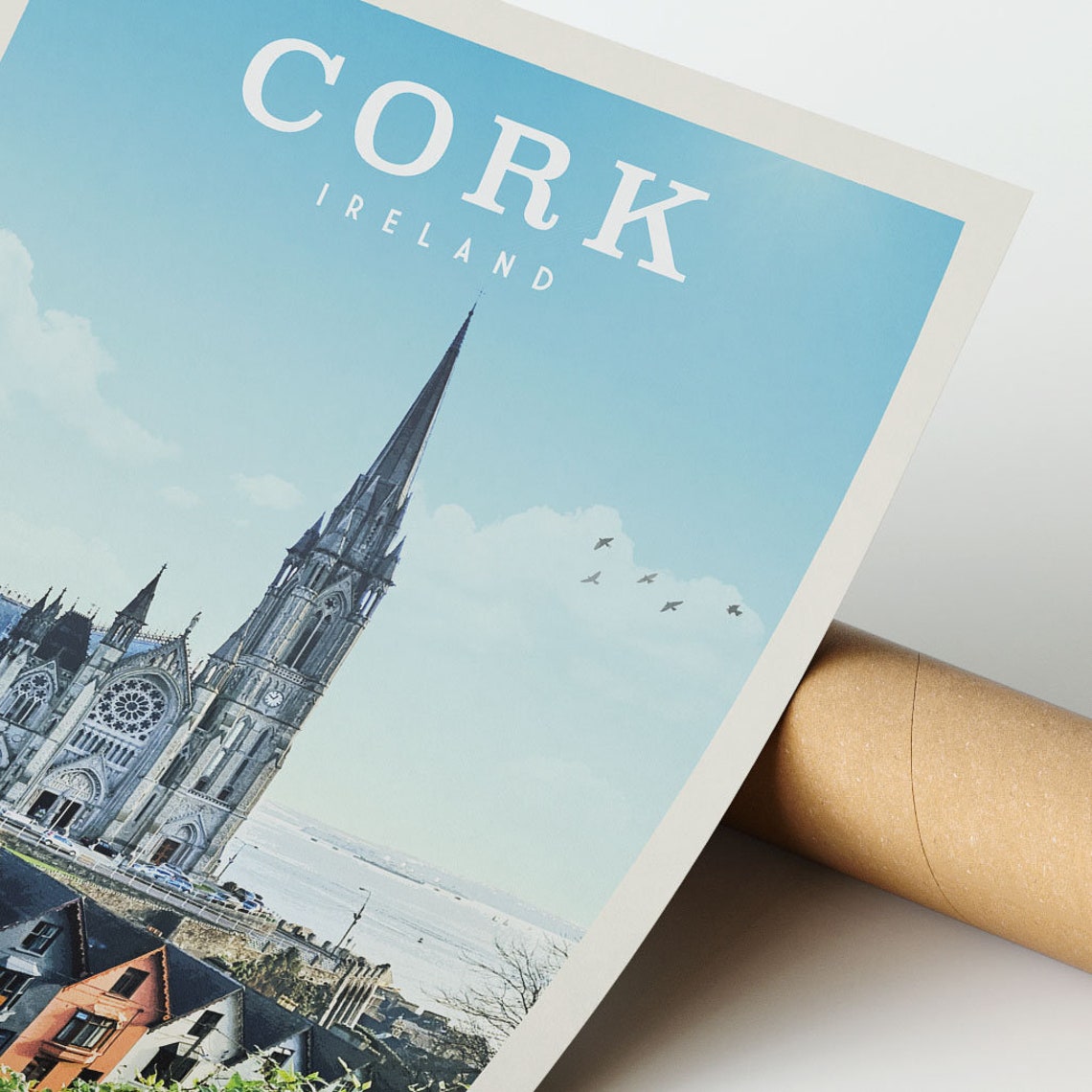 Cork Ireland Print Cork Travel Poster Cork Bridge Wall Art - Etsy