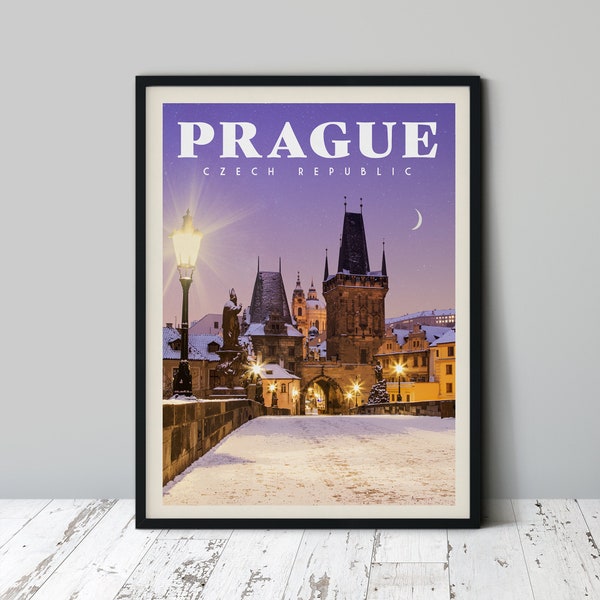 Prague Poster - Etsy