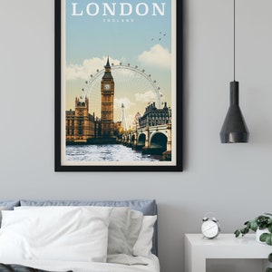 London Wall Art London Print London Poster England Print - Etsy