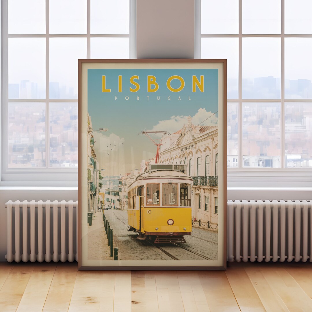 Lisbon Wall Art, Large Wall Art Portugal, Portugal Gift, Lisbon ...