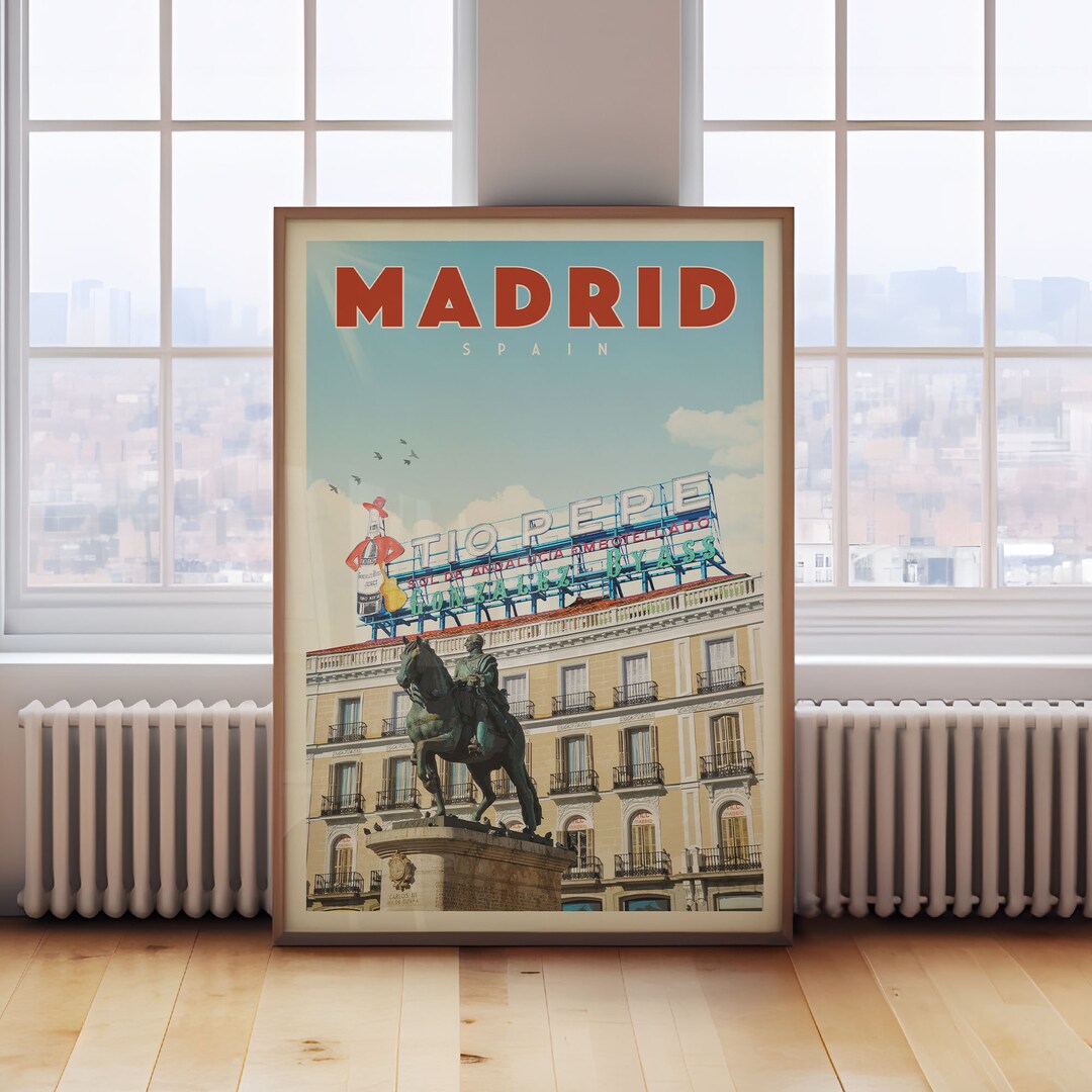 Madrid Poster, Spain Art Prints, Madrid Wall Art, Madrid Print, Madrid ...