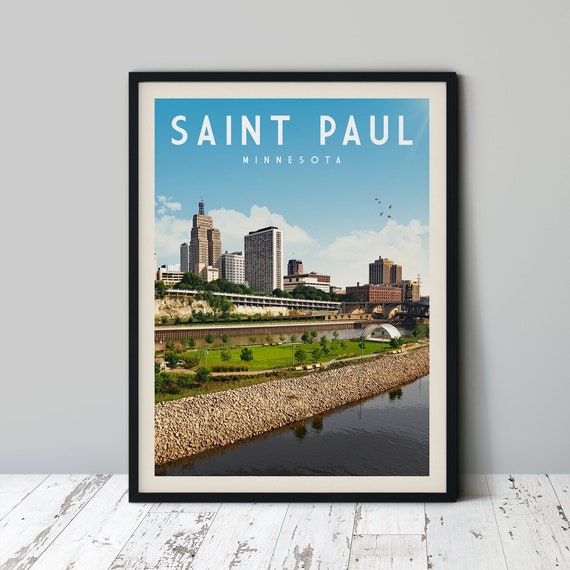 St. Paul Poster St. Paul Framed Print St. Paul Wall Art - Etsy