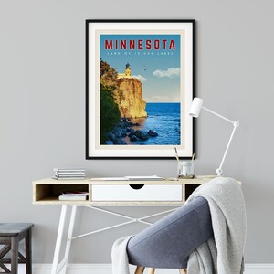 Minnesota Poster Minnesota Framed Print Minnesota Wall Art - Etsy