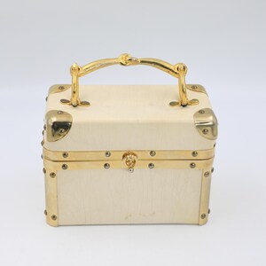 Fleurette Cream Train Case Bag Made in Italy - Etsy