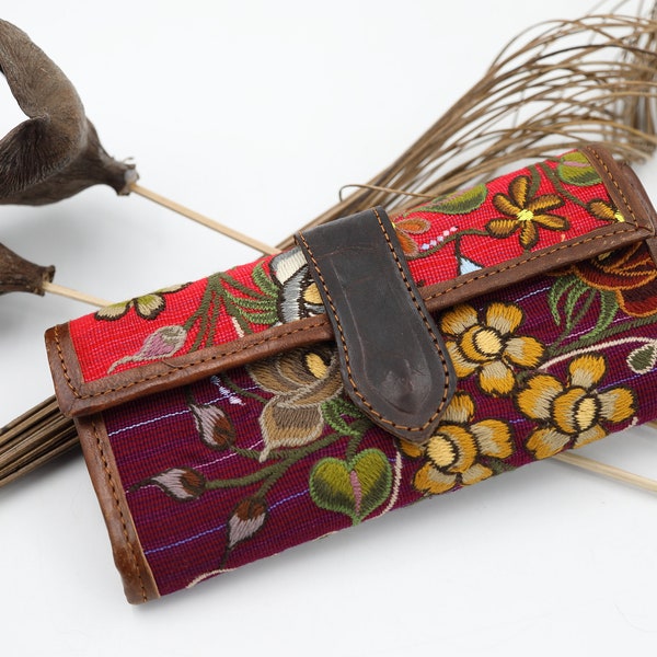 Embroidered Wallet - Etsy