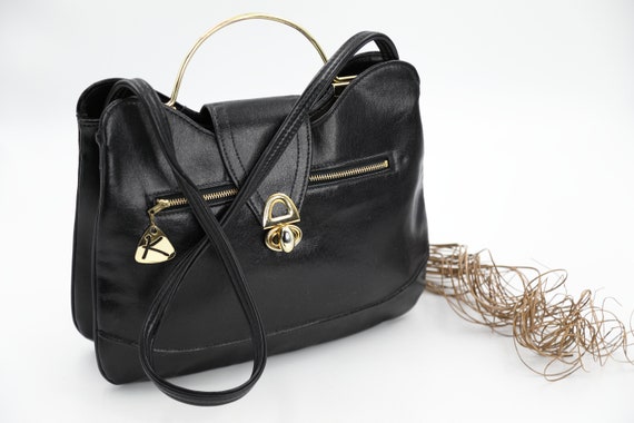 Mod Black Handbag | Etsy