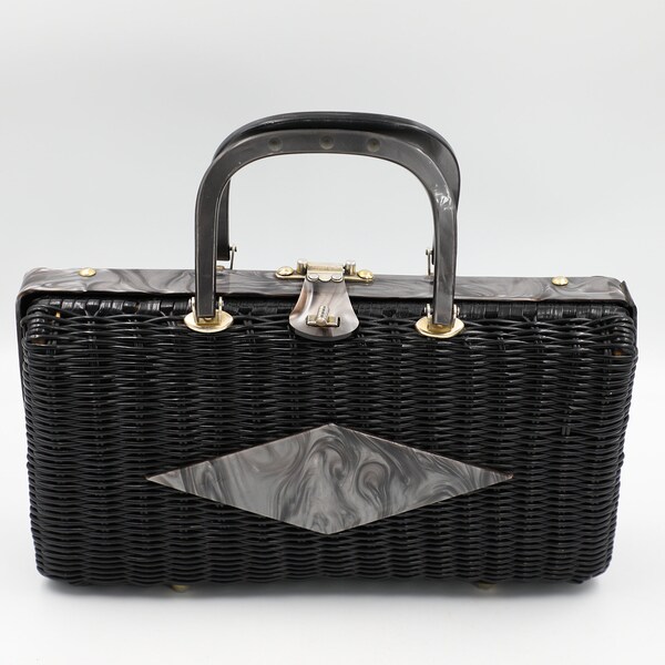 Wicker Basket Purse - Etsy