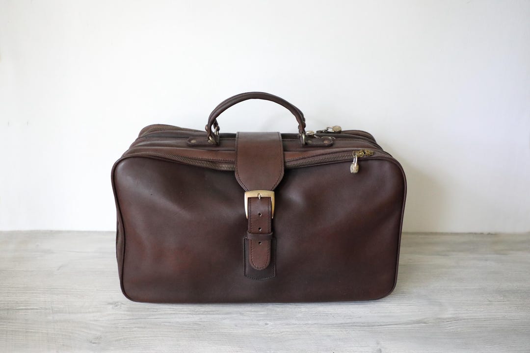 1960s/70s Renwick Steerhide Leather Suitcase W/ Locks & Keys - Etsy