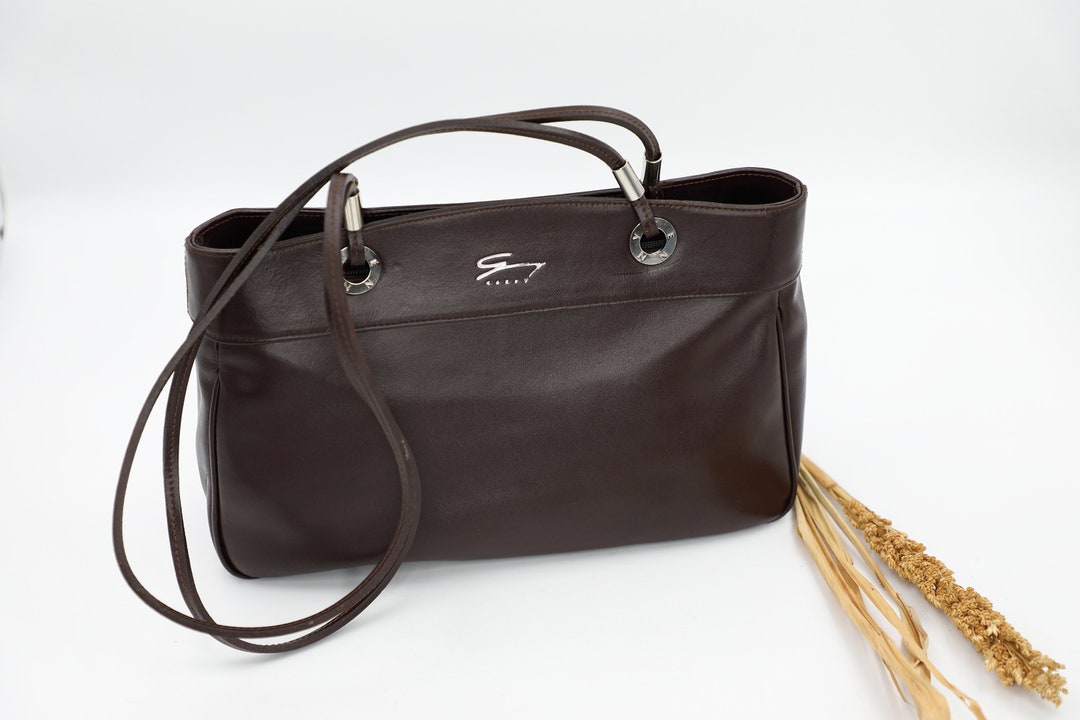 Genny Leather Shoulder Bag Made in Italy - Etsy