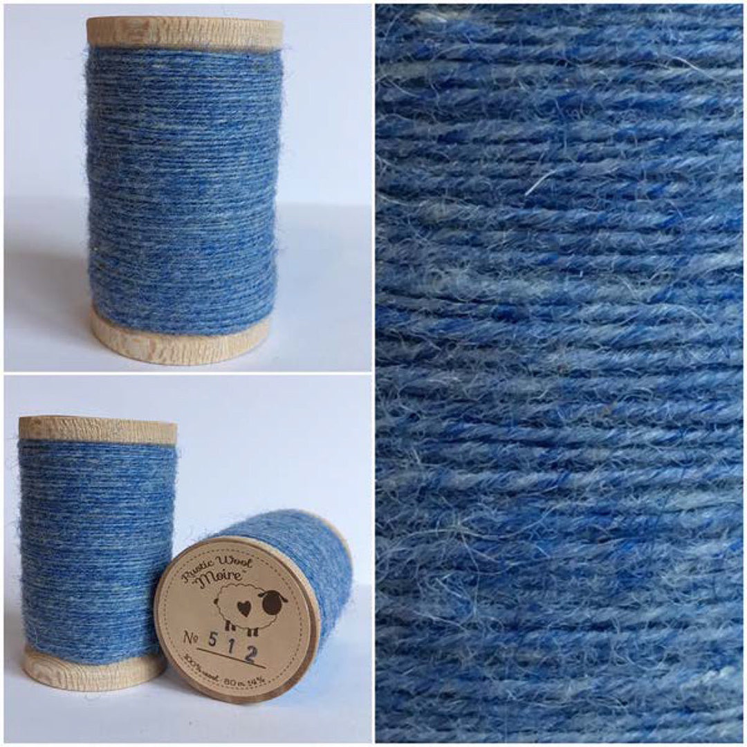 Rustic Moire Wool Thread #512 for Hand Embroidery, Wool Applique ...