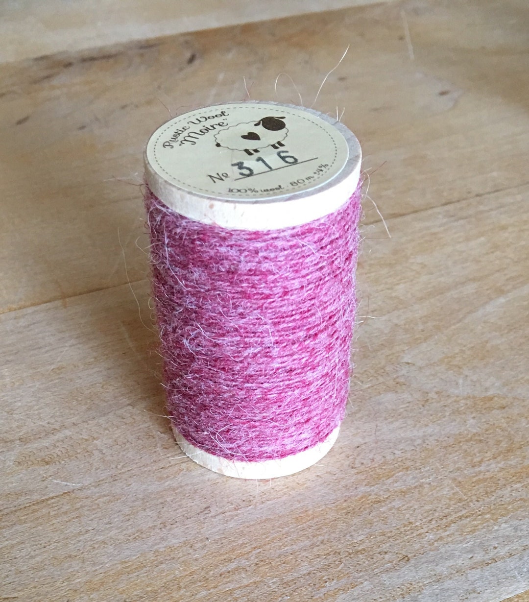 Rustic Moire Wool Thread #316 for Hand Embroidery, Wool Applique ...