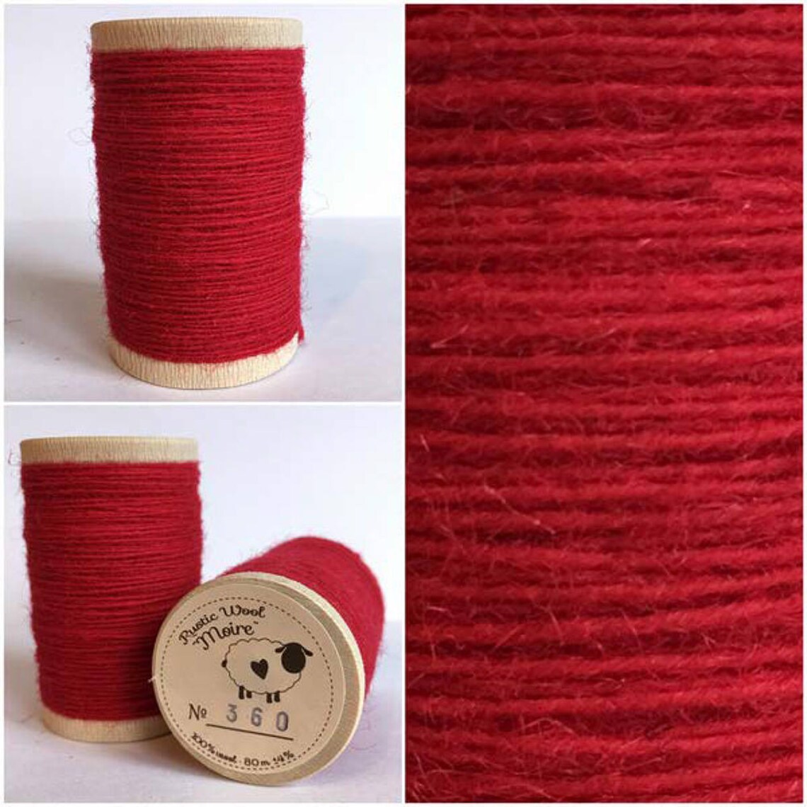 Rustic Moire Wool Thread 360 for Embroidery Wool Applique - Etsy