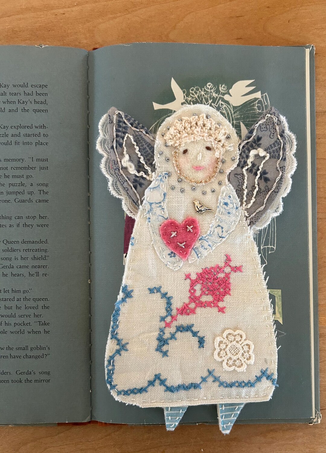 HAND-STITCHED Angel 1 for All Seasons, One of A Kind - Etsy