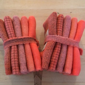 POPPY RED Hand Dyed Wool Bundle for Rug Hooking and Wool Applique - Etsy