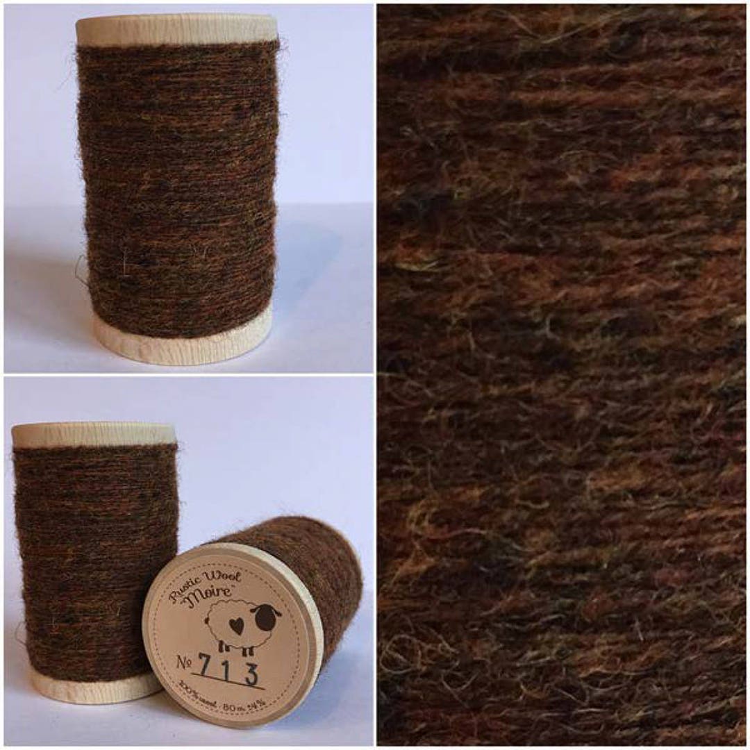Rustic Moire Wool Thread #713 for Hand Embroidery, Wool Applique ...