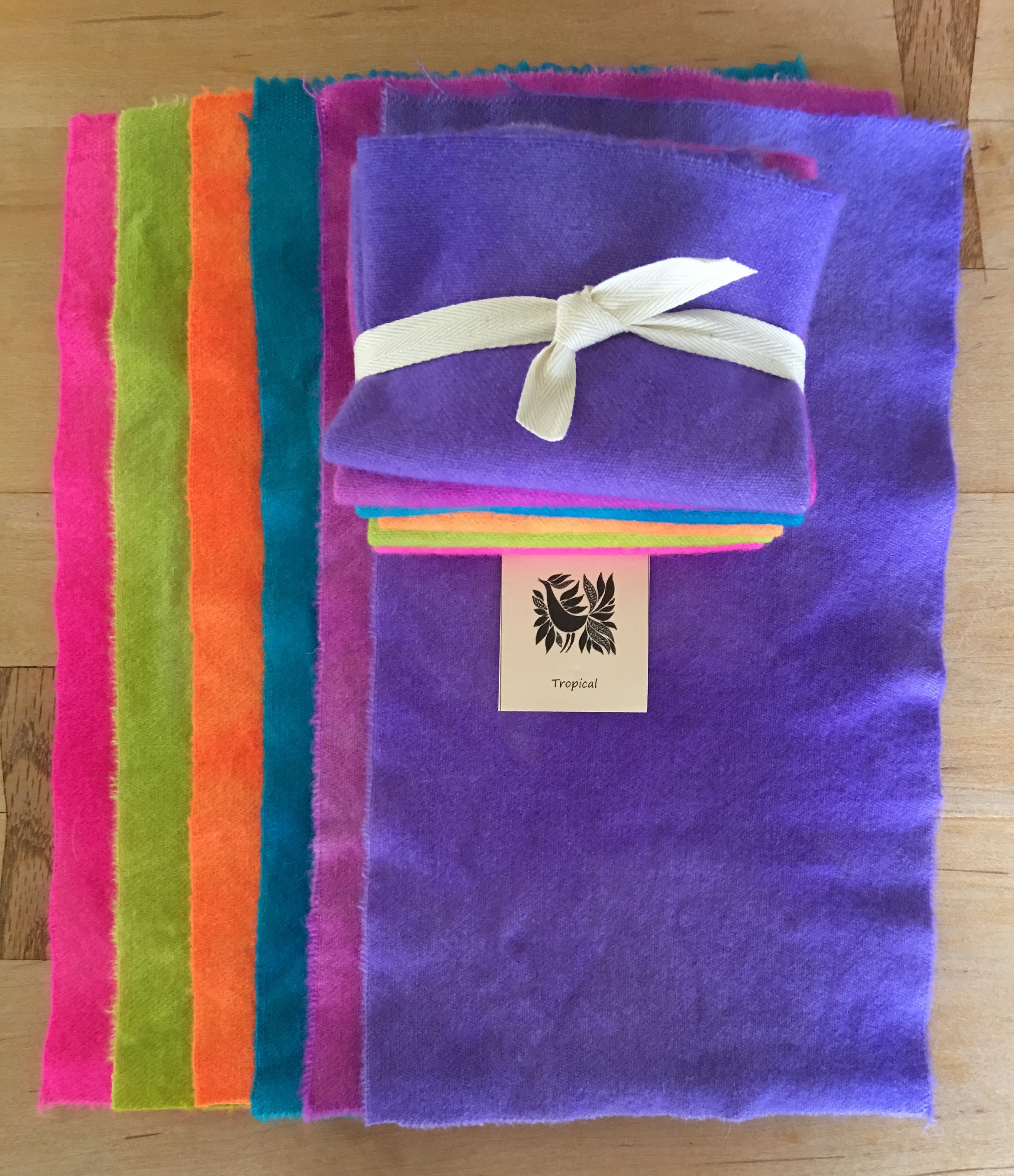 Tropical: Fat Sixteenth Six Pack Bundle of Hand-dyed Wool for | Etsy